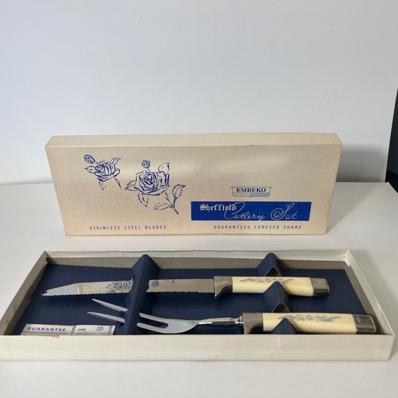 Sheffield Home | Kitchen | Vtg Emdeko Sheffield Cutlery Set Stainless ...